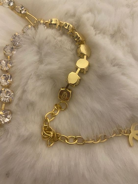 Chanel VIP Necklace Gold Crystal Bling | Kaufen auf Ricardo