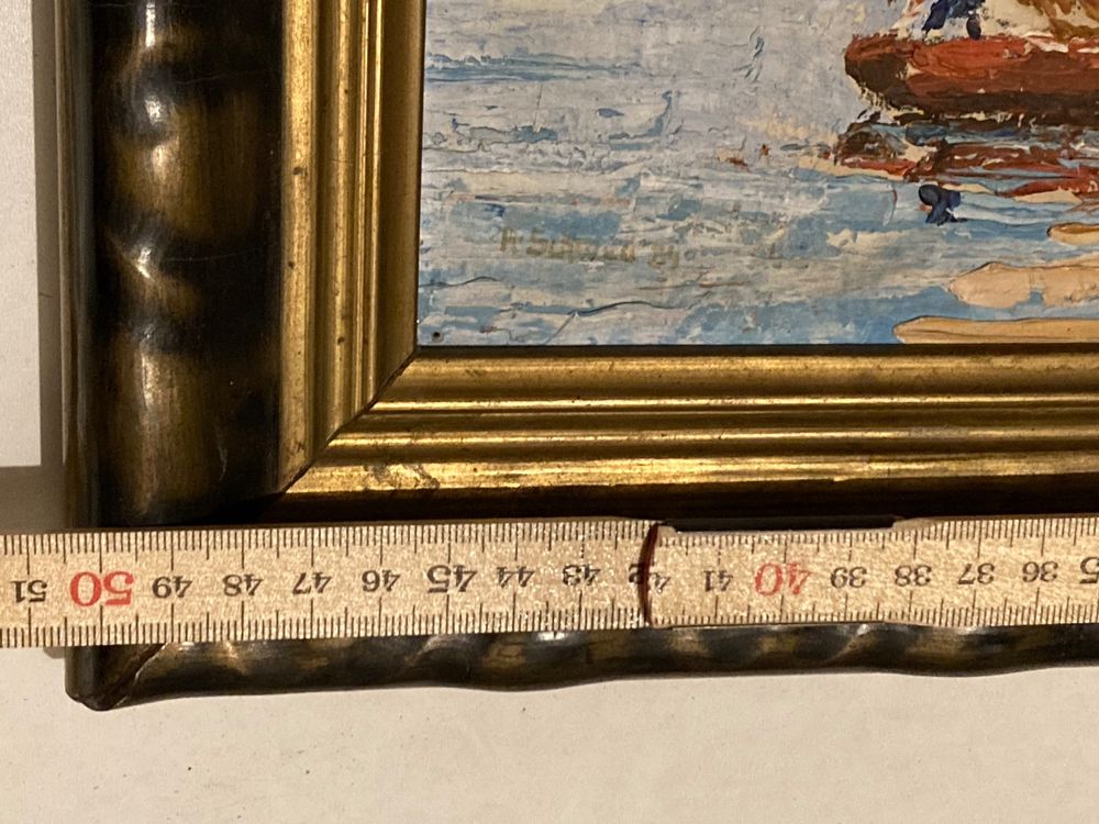 A. Schwed 34 Landschaftsgemälde signiert mit See und Boote (Gebraucht) in Hirzel für CHF 17.5 ...