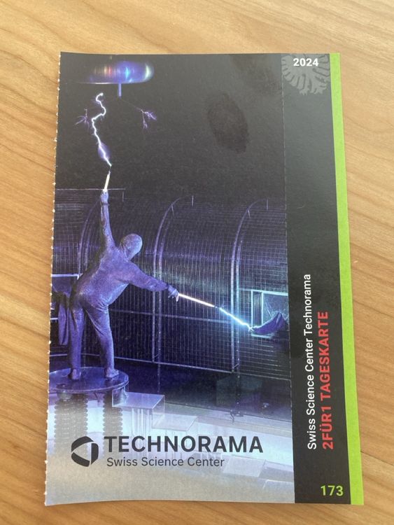 2 für 1 Tageskarte für Technorama Winterthur (Neu und originalverpackt ...