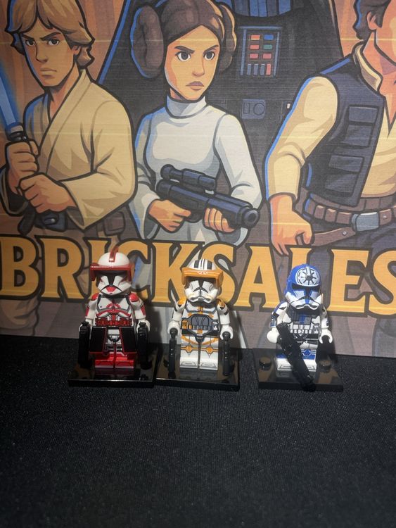 Star Wars Figur Commander Fox Cody Jesse Trooper Lego-Komp. (Neu ...
