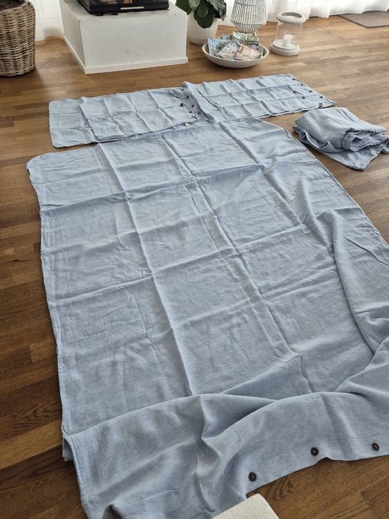 Bettwäsche hellblau 100% Leinen von JJB Benson (Manor) (Neu (gemäss ...