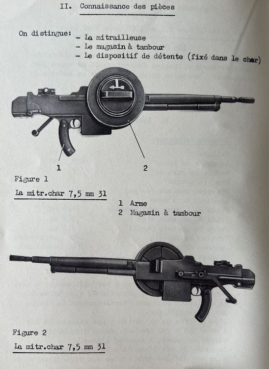 RARE Reglement mitrailleuse 1931 7.5mm char 51 Panzer MG31 (Gebraucht ...
