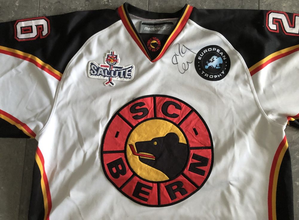 EISHOCKEY Gameworn Trikot European Trophy Mark Reichert SCB (Gebraucht ...