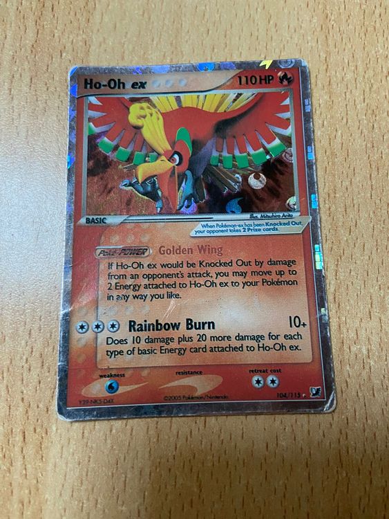1 carte Pokemon Ho-oh ex 104/115 (carte anglaise ) | Acheter sur Ricardo 1 carte Pokemon Ho-oh ex 104/115 (carte anglaise ) | Acheter sur Ricardo