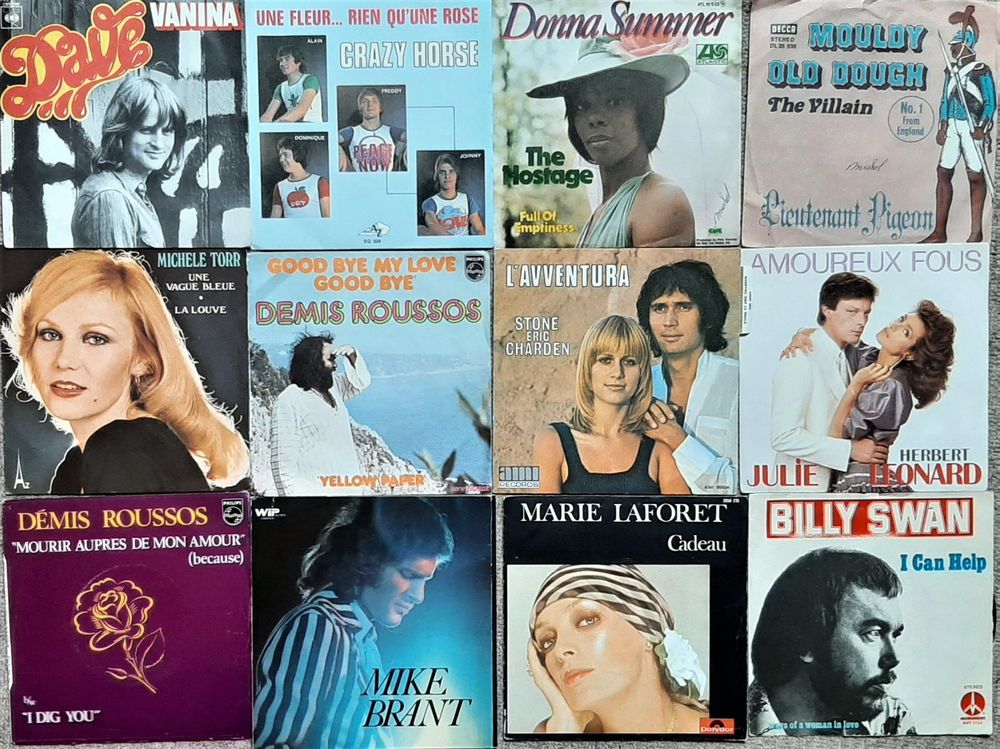 Disques Vinyles 33 et 45 tours (249 disques) (D'occasion) à Monthey ...