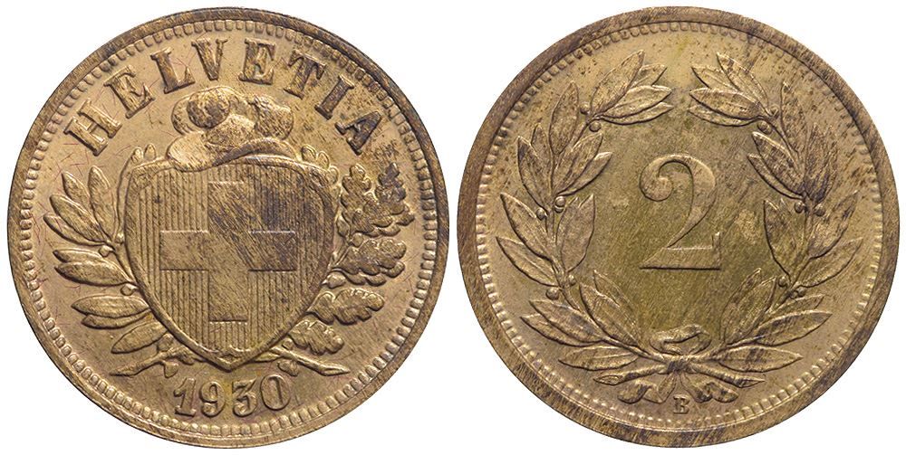 Suisse 2 Cent. 1930 b AE 001 (Gebraucht) in Chiasso für CHF 30 – mit Lieferung auf Ricardo kaufen