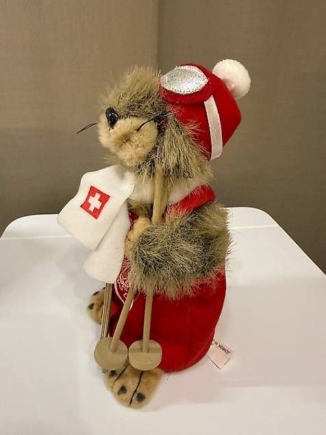 Murmeltier singt mit Ski/Peluche marmotta con sci (canta) (Gebraucht ...