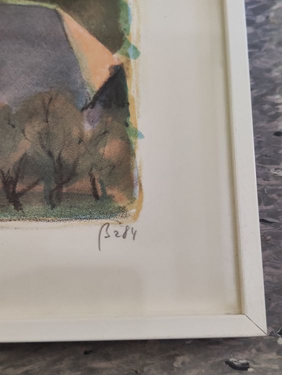 Lithographie Fred Baumann Dorflandschaft 9/200 | Kaufen auf Ricardo