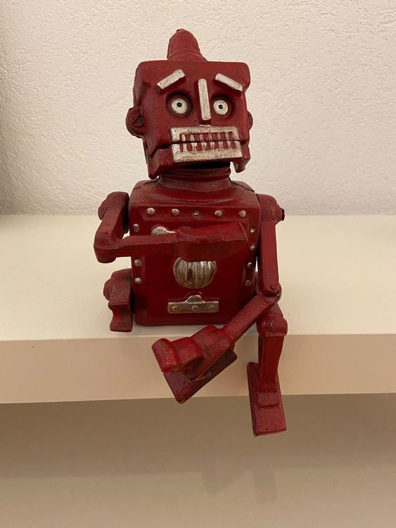 Vintage Gusseisen Hubley Robert the Roboter 1950 Spardose (Gebraucht ...