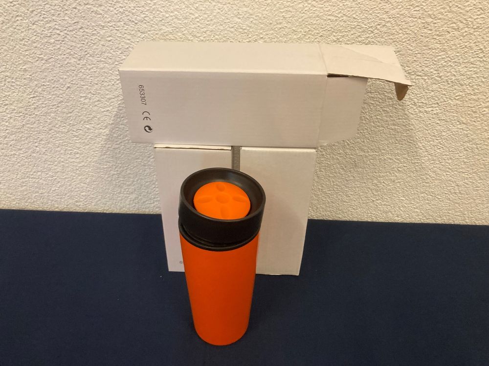 Isolierbecher Davos, 3 Stück, orange, je ca. 4,5 dl (Neu und ...