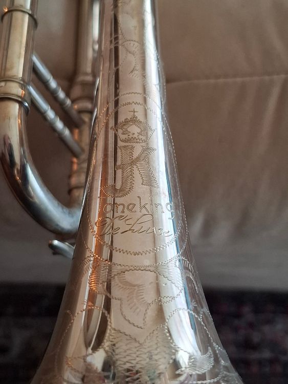 Cornet mit Koffer versilbert Gravur "J. K." "Toneking" "B... (Gebraucht ...