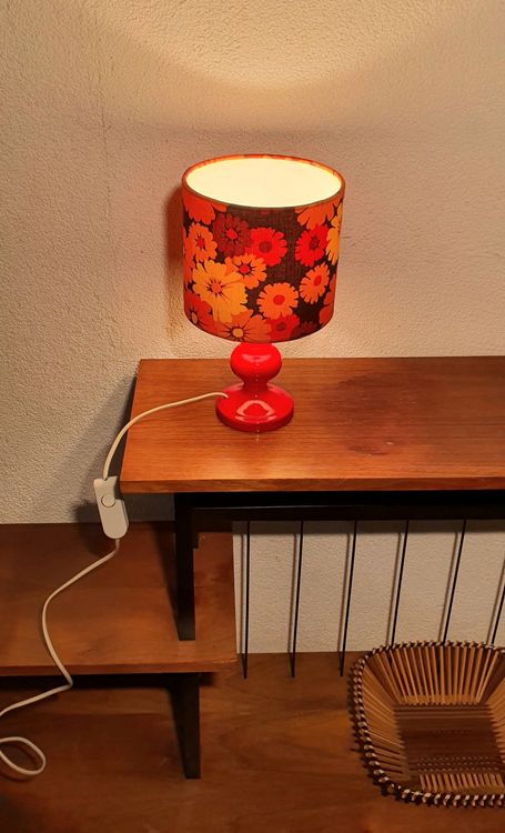 coole Flower Power Tischlampe original 70er Jahre | Kaufen auf Ricardo