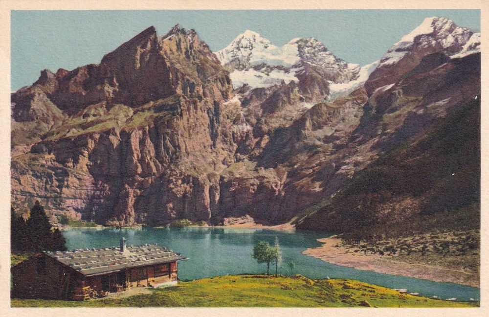 Ansichtskarte Oeschinensee mit Blümlisalp | Kaufen auf Ricardo