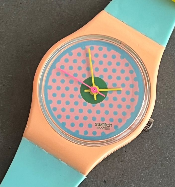 Swatch Pink Flamingo LP100 1986 selten - neuwertig (Neu (gemäss ...