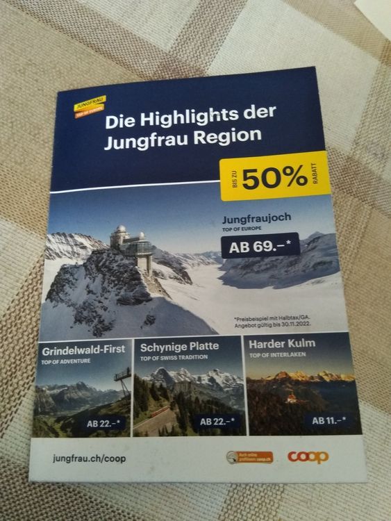 Jungfraujoch Region Gutscheine | Kaufen auf Ricardo