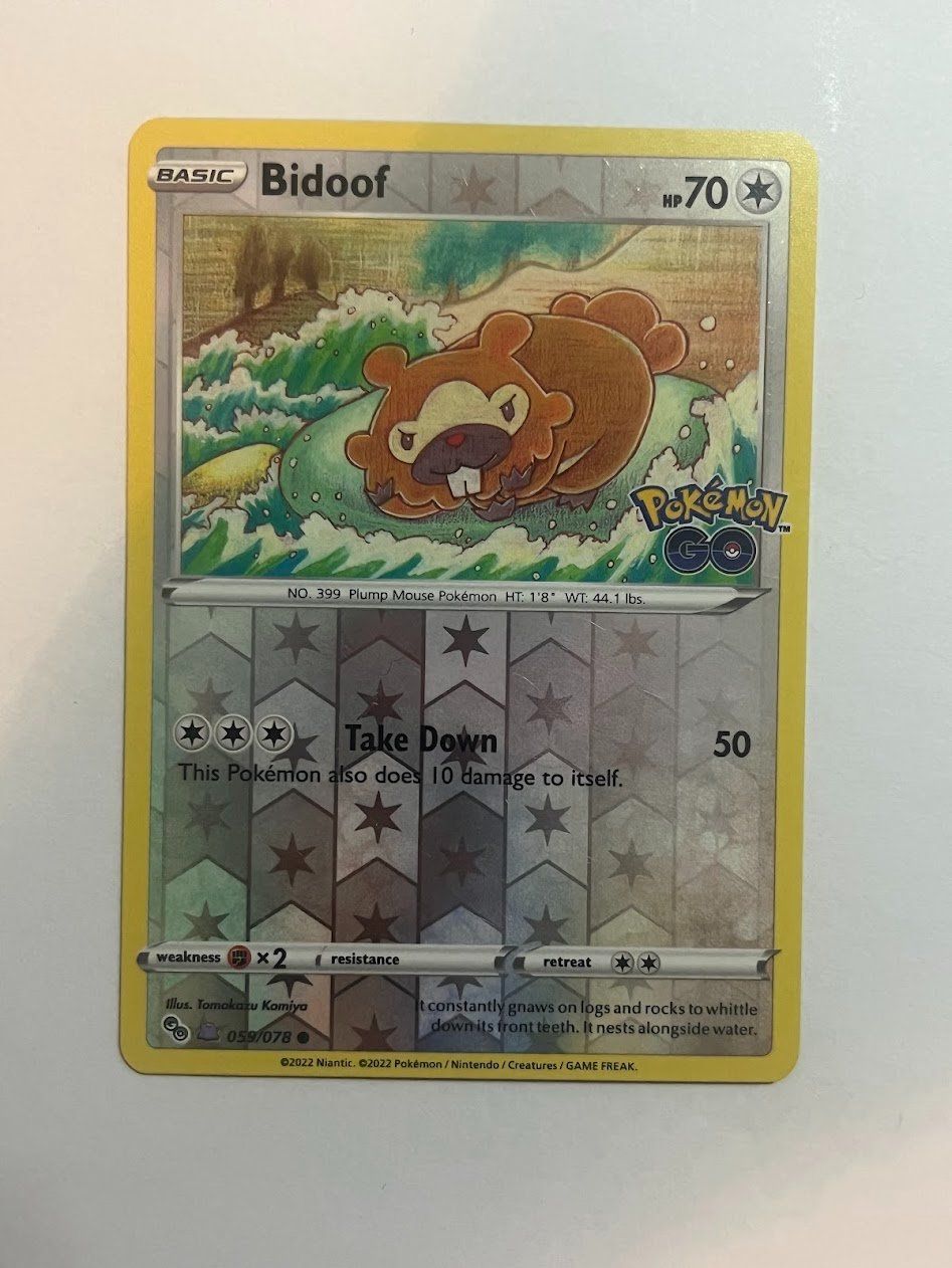 Pokemon Karte - Bidoof Dito Pokemon GO (Gebraucht) in schaan für CHF 1 ...