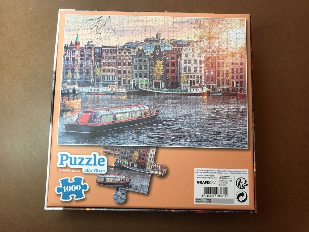 Puzzle Amsterdam Grafix 1000 Teile Komplett | Kaufen auf Ricardo