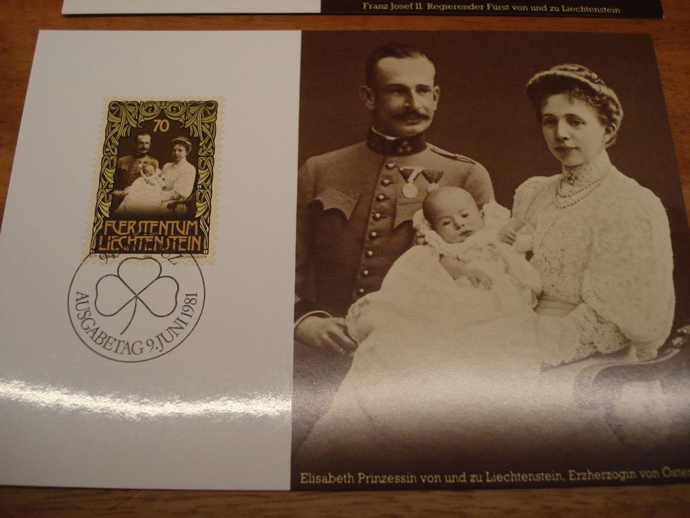 Liechtenstein Satz Maximumkarten aus Block, 1981, Geburtstag | Kaufen auf Ricardo