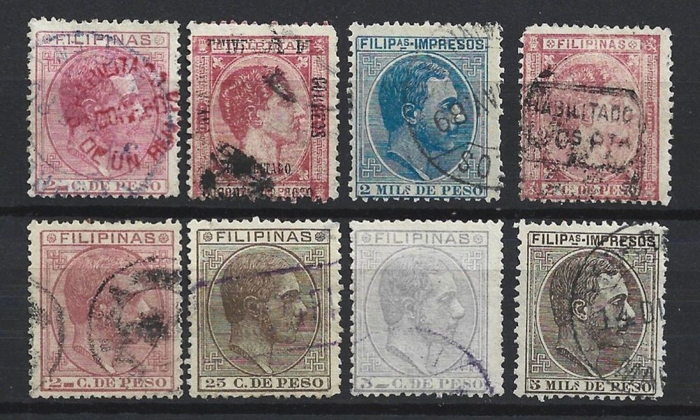 8 Timbres Anciens ( Philippines ) (Gebraucht) in La Russille für CHF 1. ...