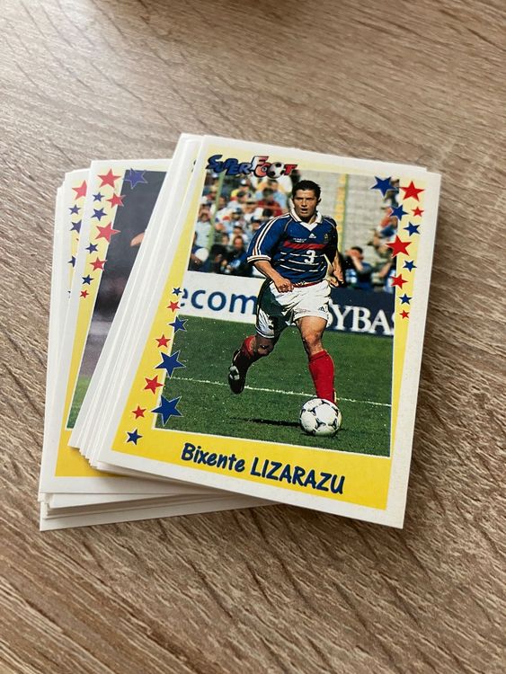 Panini Superfoot 1998-99 Lot 38x Stickers ohne Doppelte (Neu (gemäss ...