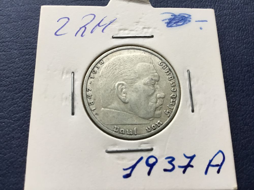 Deutsche Reich 2 Reichmark 1937 A | Kaufen auf Ricardo