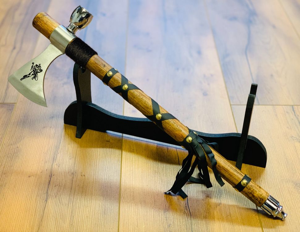Indianer Messer AXT Friedenspfeife Häuptling 47cm NEU (Neu und ...