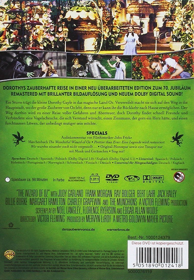 Der Zauberer von Oz (1939) Judy Garland/The Wizard of Oz/DVD (Gebraucht ...