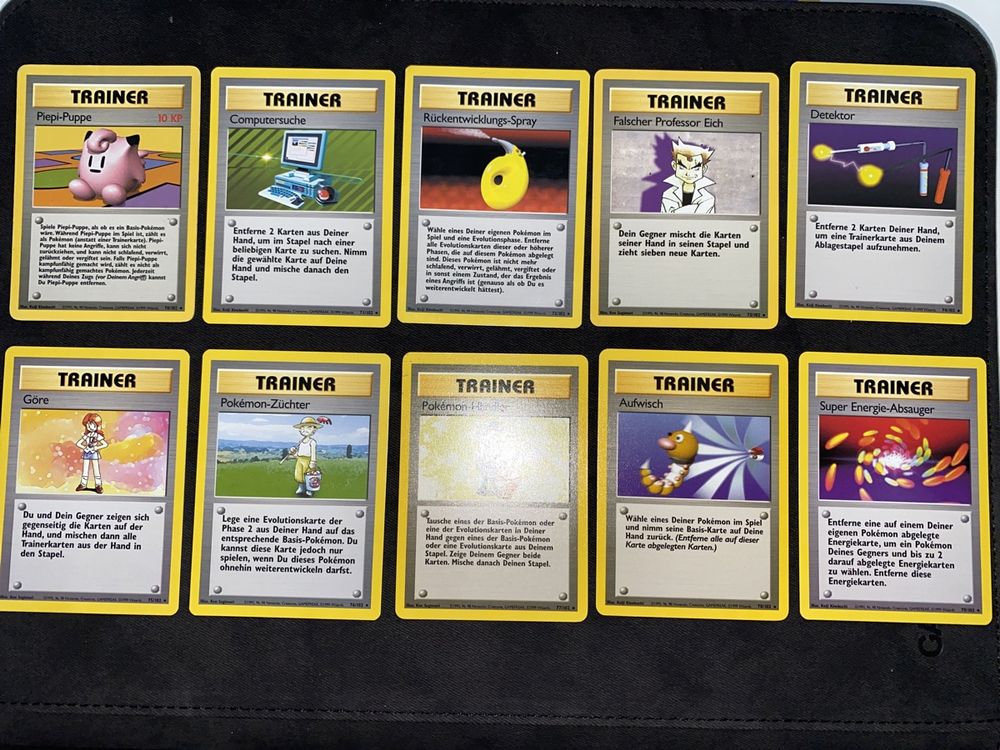 Pokémon Base Set Trainer 10 Karten Rare | Kaufen auf Ricardo