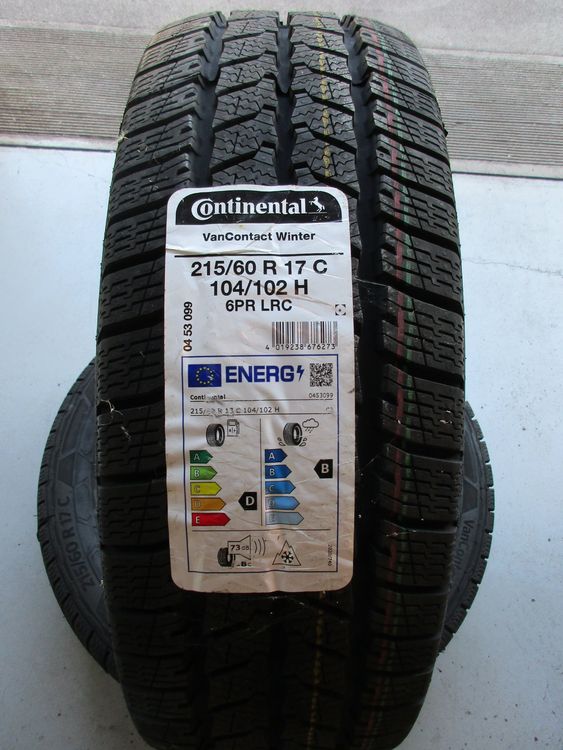2 stk. Continental 215/60/17 C 104/102H Van Contact Winter (Neu (gemäss ...