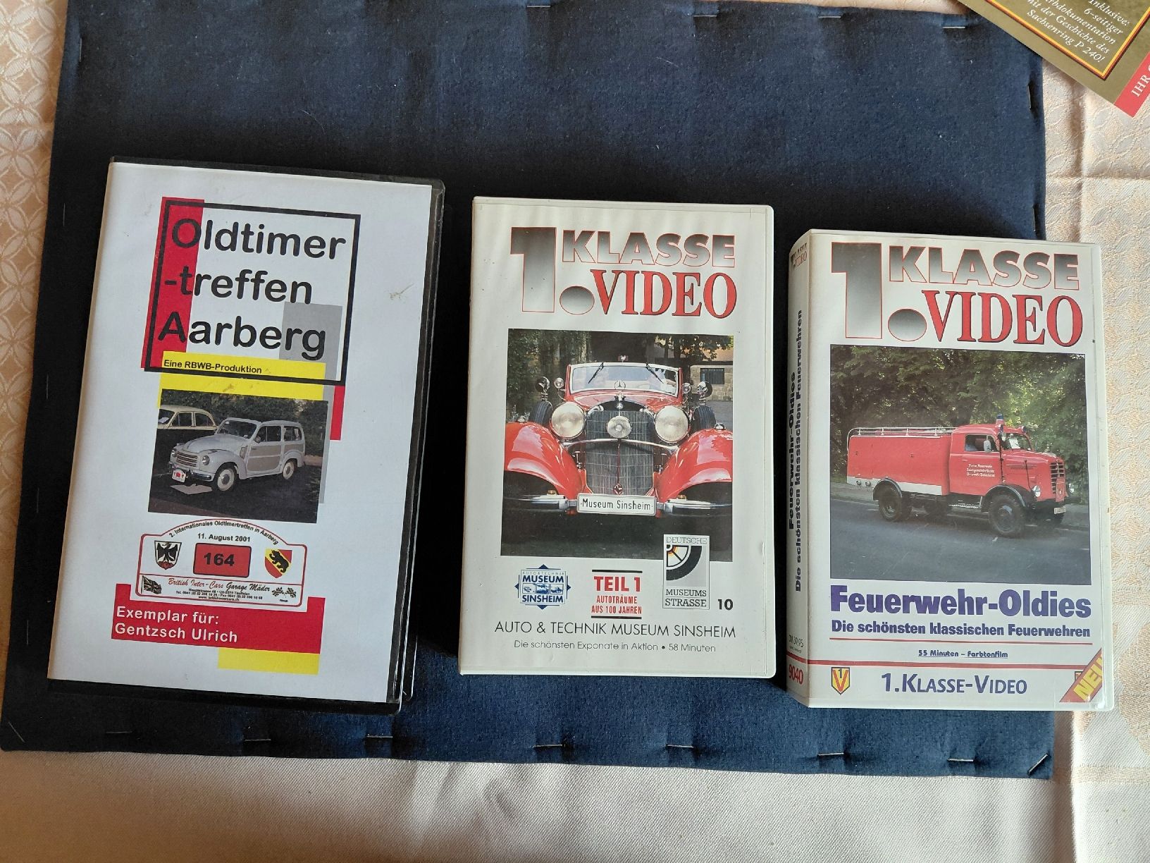 3 VHS Kassetten Oldtimer Feuerwehr Etz Aarburg + Sinsheim (Gebraucht ...