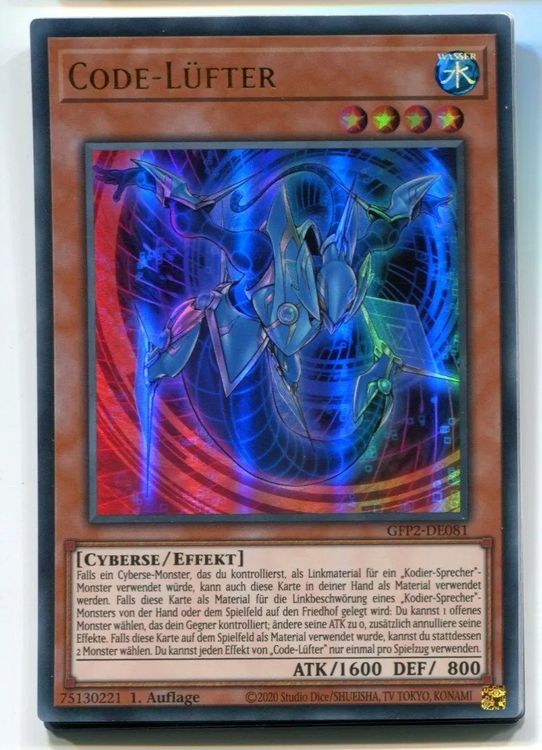 Yu-GI-OH Code Lüfter Ultra Rare GFP2-DE081 (Neu und originalverpackt ...