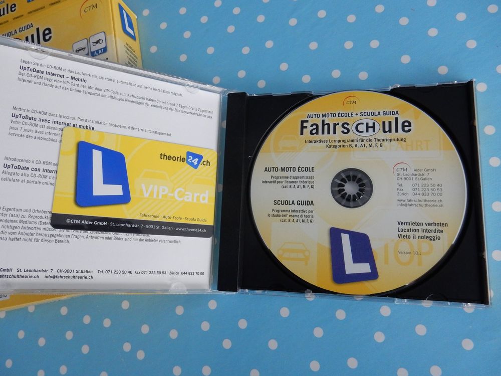 L Fahrschule Theorie CD-ROM Auto, Motorrad, Roller, Mofa (Neu (gemäss ...