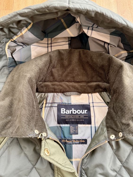 Original Barbour Cookston Quilt AW24 New EU36 Olive (Neu (gemäss ...