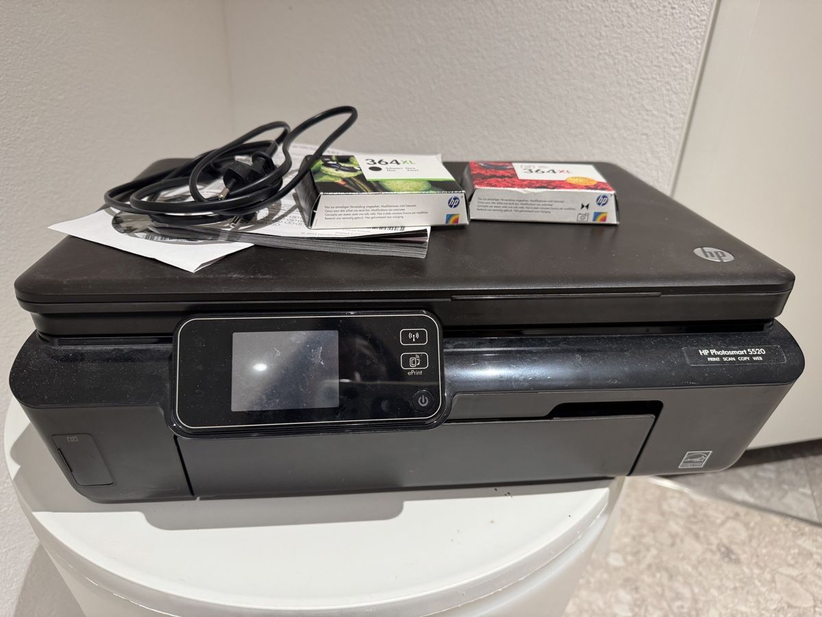 HP Photosmart 5520 Printer - Print, Scan, Copy - Incl. Ink (Gebraucht ...