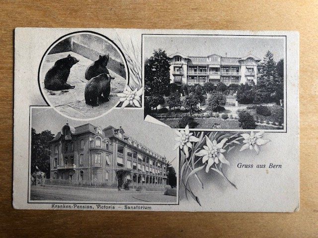 Antike Postkarte, Gruss aus Bern, Victoria, Sanatorium, 1912 (Gebraucht) in Basel für CHF 10 ...