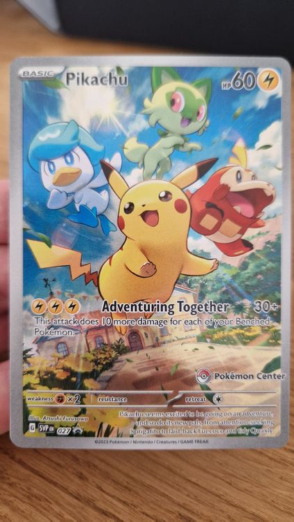 Pokemon | Pikachu Pokémon Center Exclusive Promo card (Neu (gemäss ...