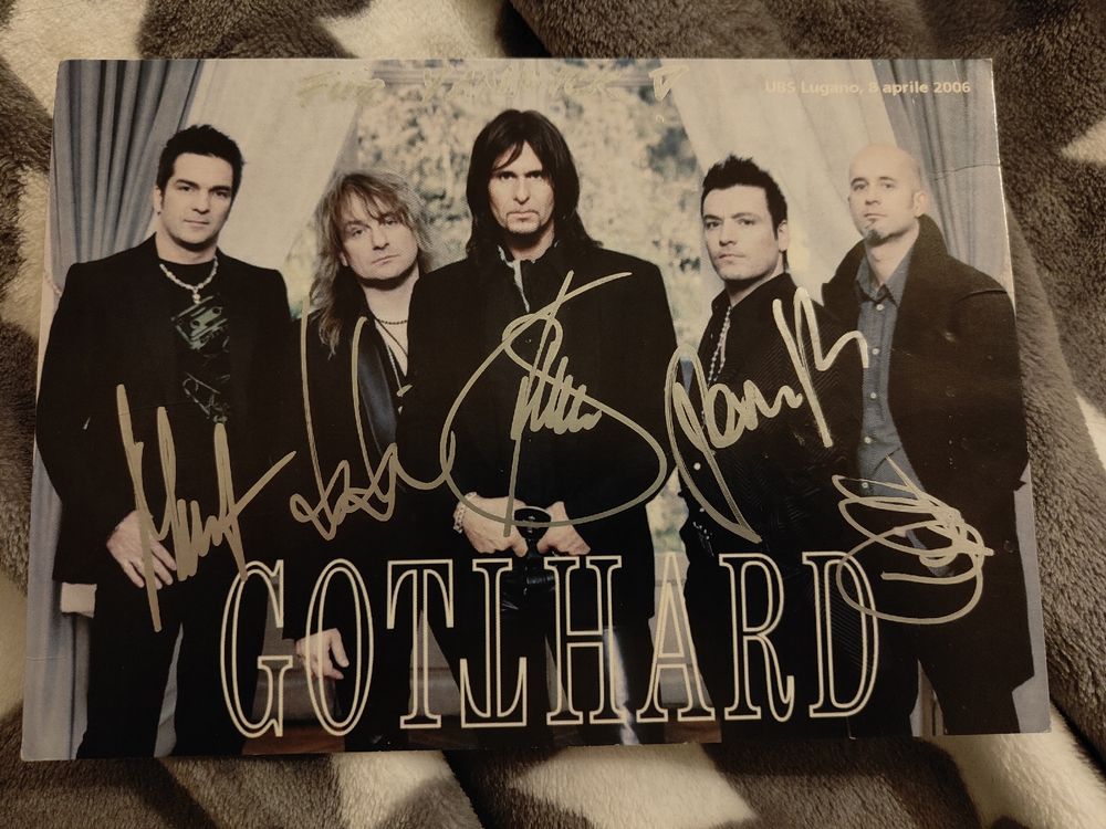 GOTTHARD Autogramm von 2006 | Kaufen auf Ricardo