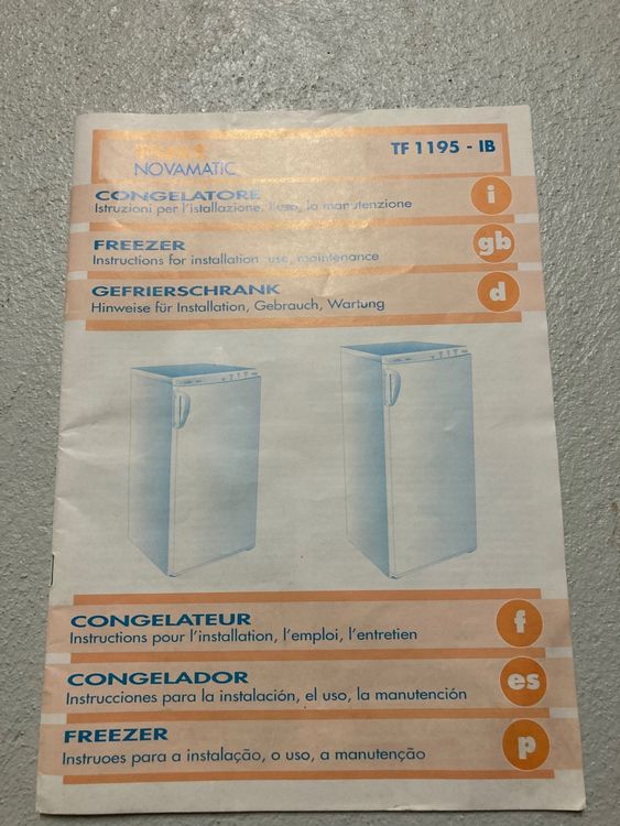 Tiefkühler Novomatic TF 1195 IB (Gebraucht) in Appenzell Meister. für ...