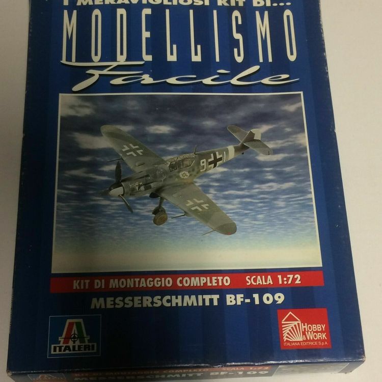 plastic model kit scale 1/ 72 ITALERI MESSERSCHMITT BF 109 (Neu und originalverpackt) in Vezia ...