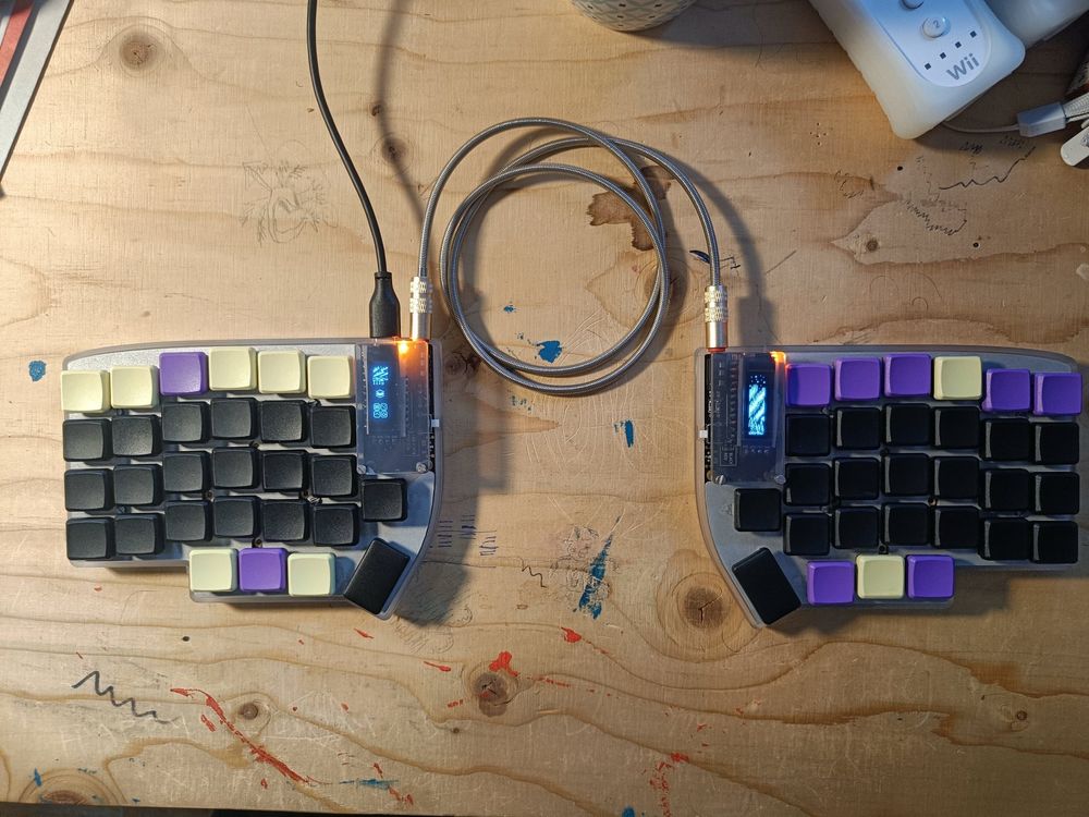 Lily58 Split Tastatur / Split Keyboard - Low Profile - Choc (Gebraucht ...