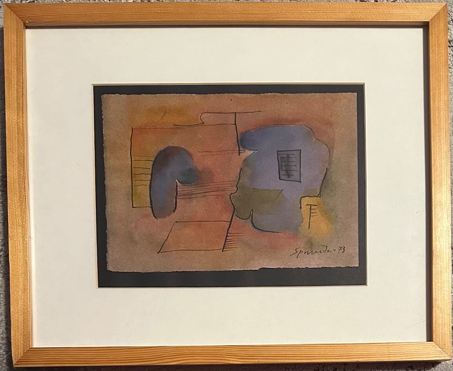 70.er Jahre Abstrakte Aquarelle Unl.Signiert (Gebraucht) in Root für CHF 24 – mit Lieferung auf ...