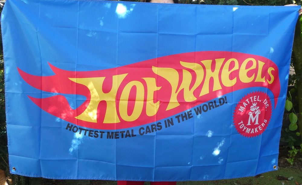 Grosses Hot Wheels Flag Werbebanner 90 x 150 cm (Neu (gemäss ...