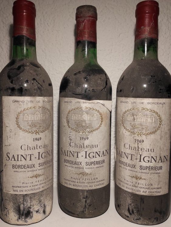 1969 Bordeaux Chateau Saint Ignan x 3 | Kaufen auf Ricardo