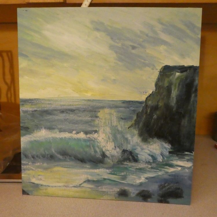 Bild. Meer gemalt. Acrylbild | Kaufen auf Ricardo