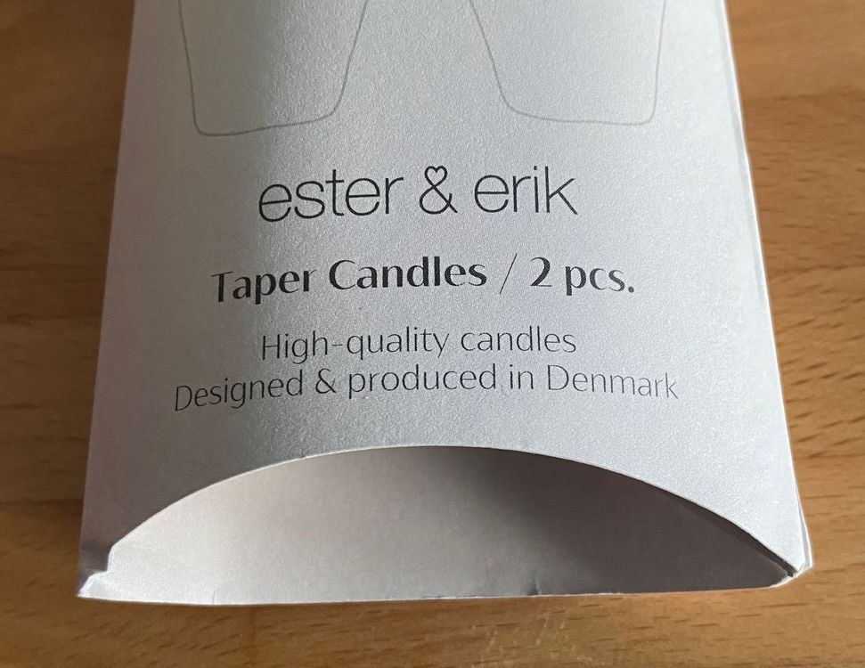 Stabkerzen / Spitzkerzen Ester & Erik rot 2er Set NEU Taper (Gebraucht ...