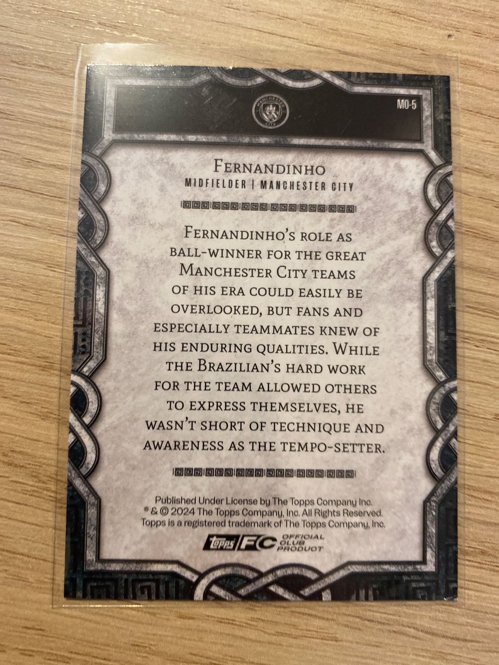 Topps Manchester City Fan Set 24/25 Fernandinho Monolith (Neu (gemäss ...