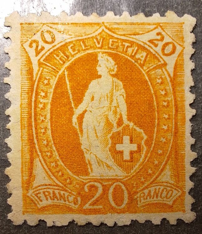 Stehende Helvetia 94A (*) ohne gummi | Kaufen auf Ricardo