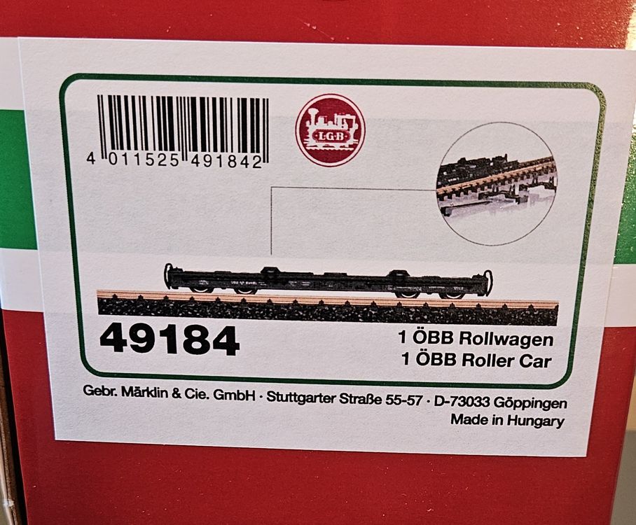 LGB 49184 1 ÖBB Rollwagen Roller Car Neu OVP | Kaufen auf Ricardo