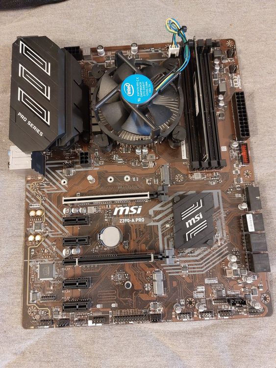 MSI Z390-A PRO, i3-9100F, 16GbRam, Mainboard mit CPU und Ram (Gebraucht) in Zürich für CHF 80 ...