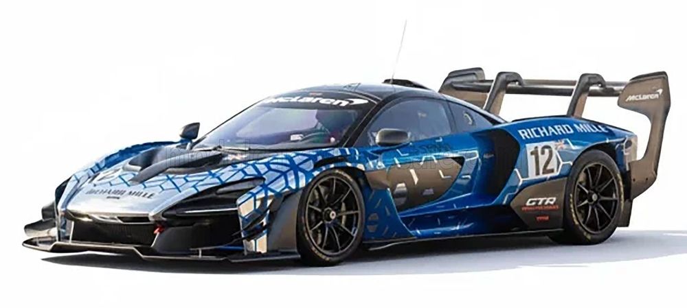 McLAREN - SENNA GTR N 12 PRESS 2021 - BLUE 1/18 AA NEU (Neu und ...